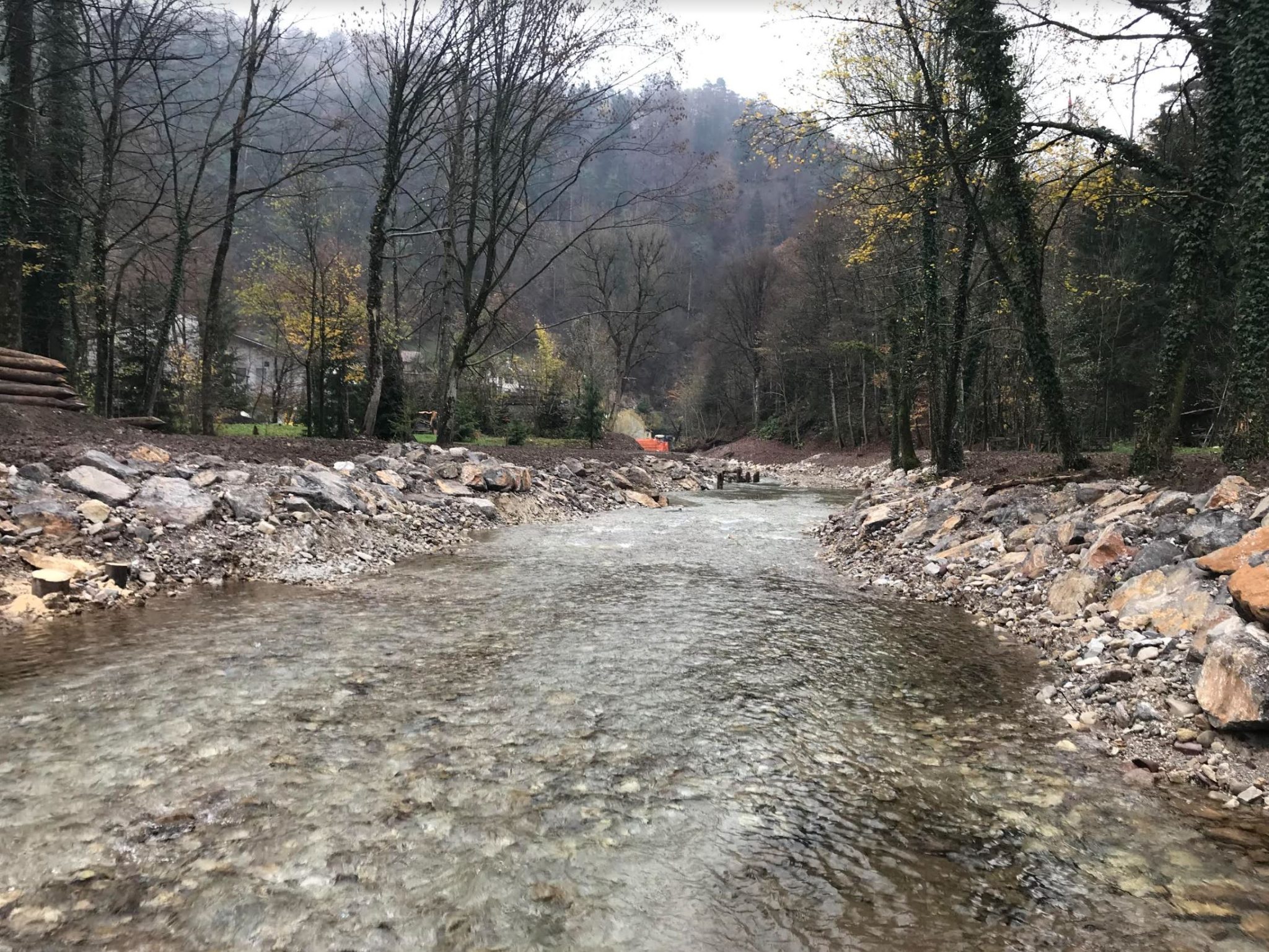 V Polhovem Gradcu končana dela na prvem odseku Etape 1B - Gradaščica